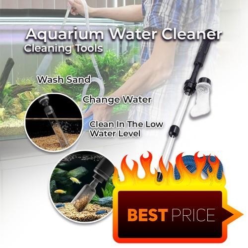 Electric Siphon Aquarium Vacuum Cleaner Collection Container Suction ...