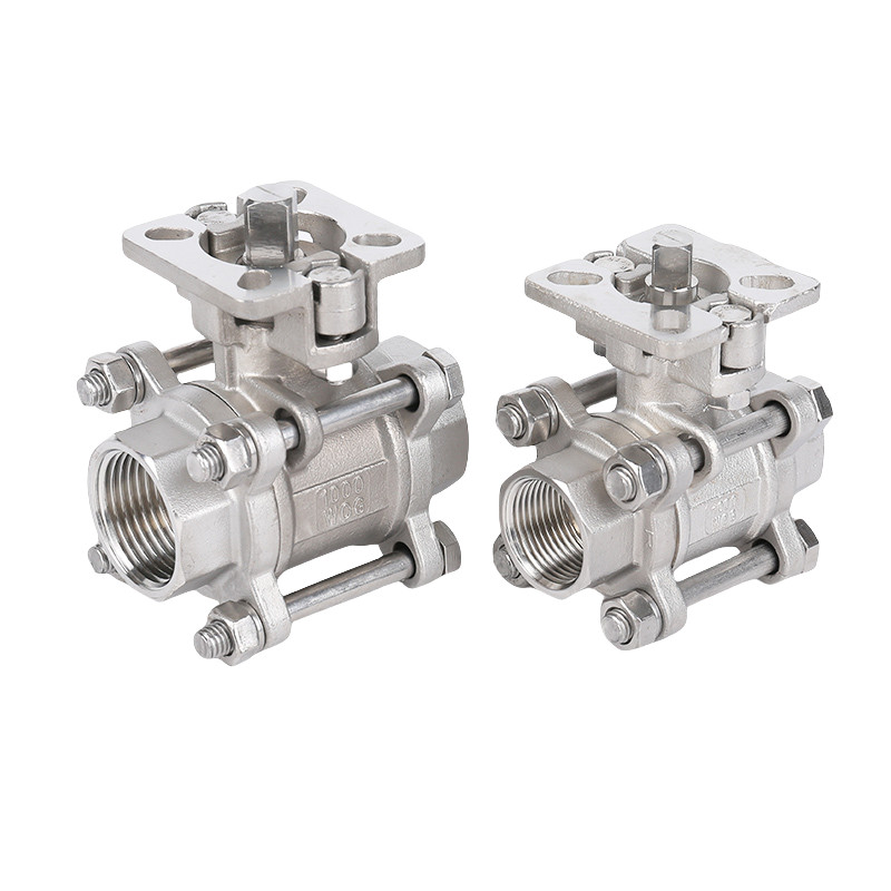 Three-piece ball valve high platform 304 stainless steel 3PC threaded ...
