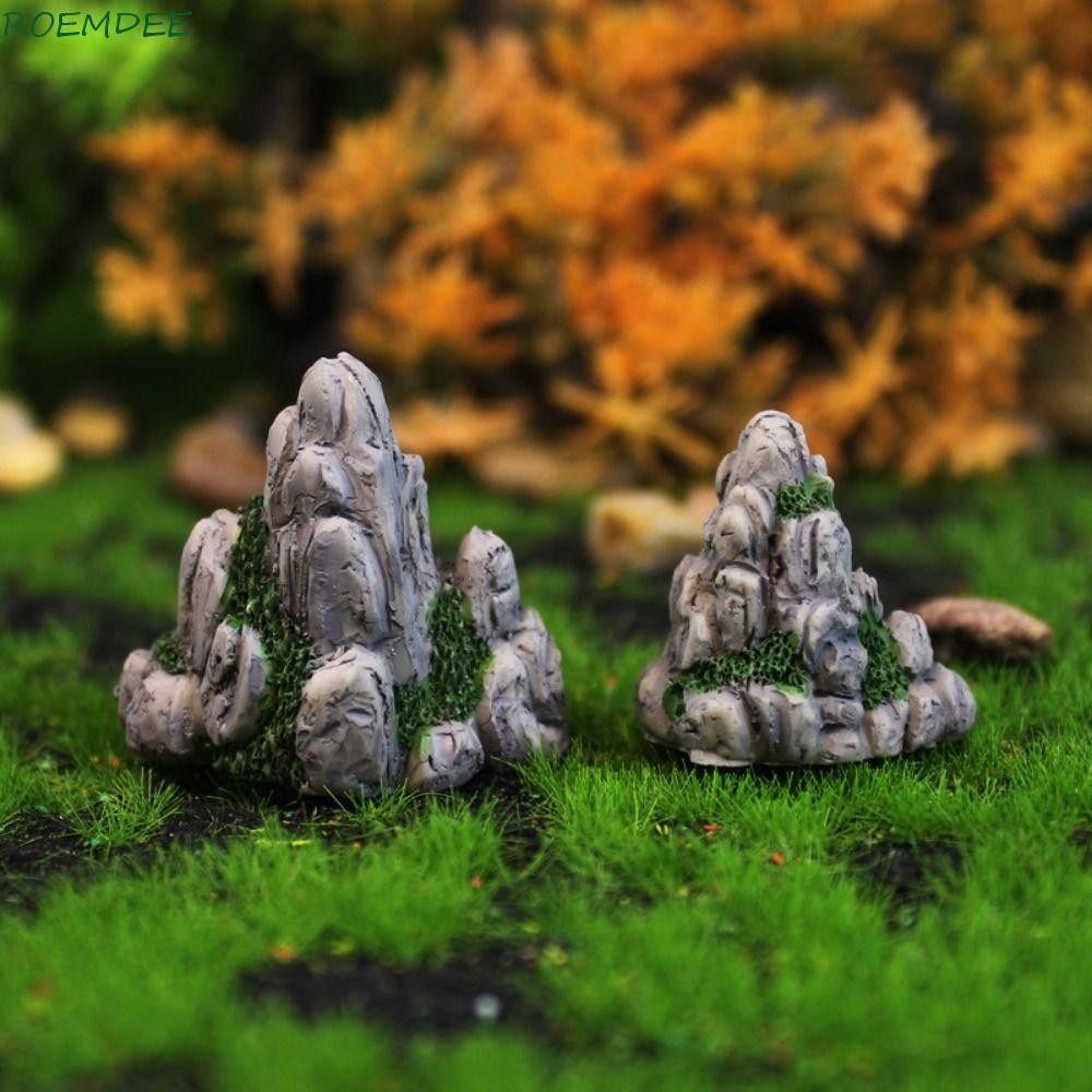 ROEMDEE Miniature Rockery Ornaments, DIY Simulation Fake Mountain ...
