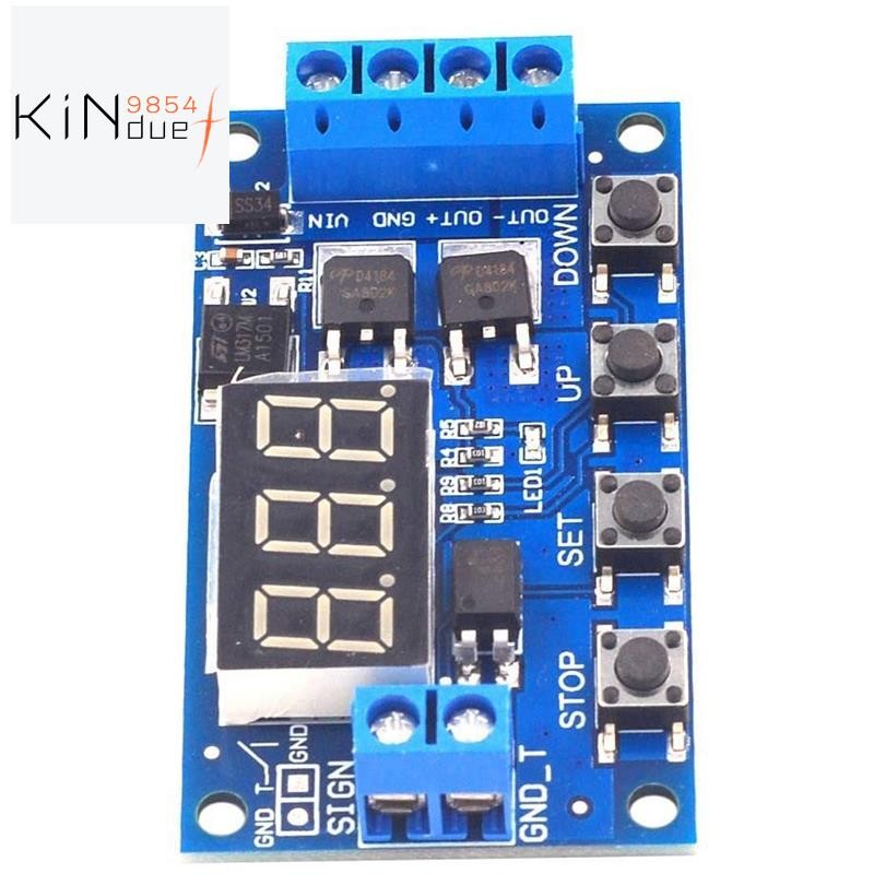 DC 12V 24V LED Light Digital Time Delay Timing Delay Relay Switch Circuit Dual Mos Tube Control ...
