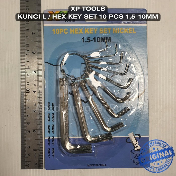 L Key set (10 pcs) 1.5 - 10 mm XP Tools / Hex Key / Hexagonal Key ...