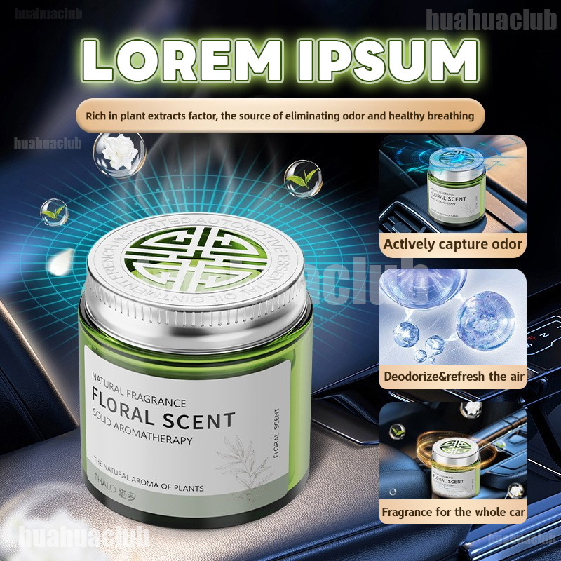 Car Perfume Plants Scent Balm Car Air Freshener Pewangi Kereta Scented ...