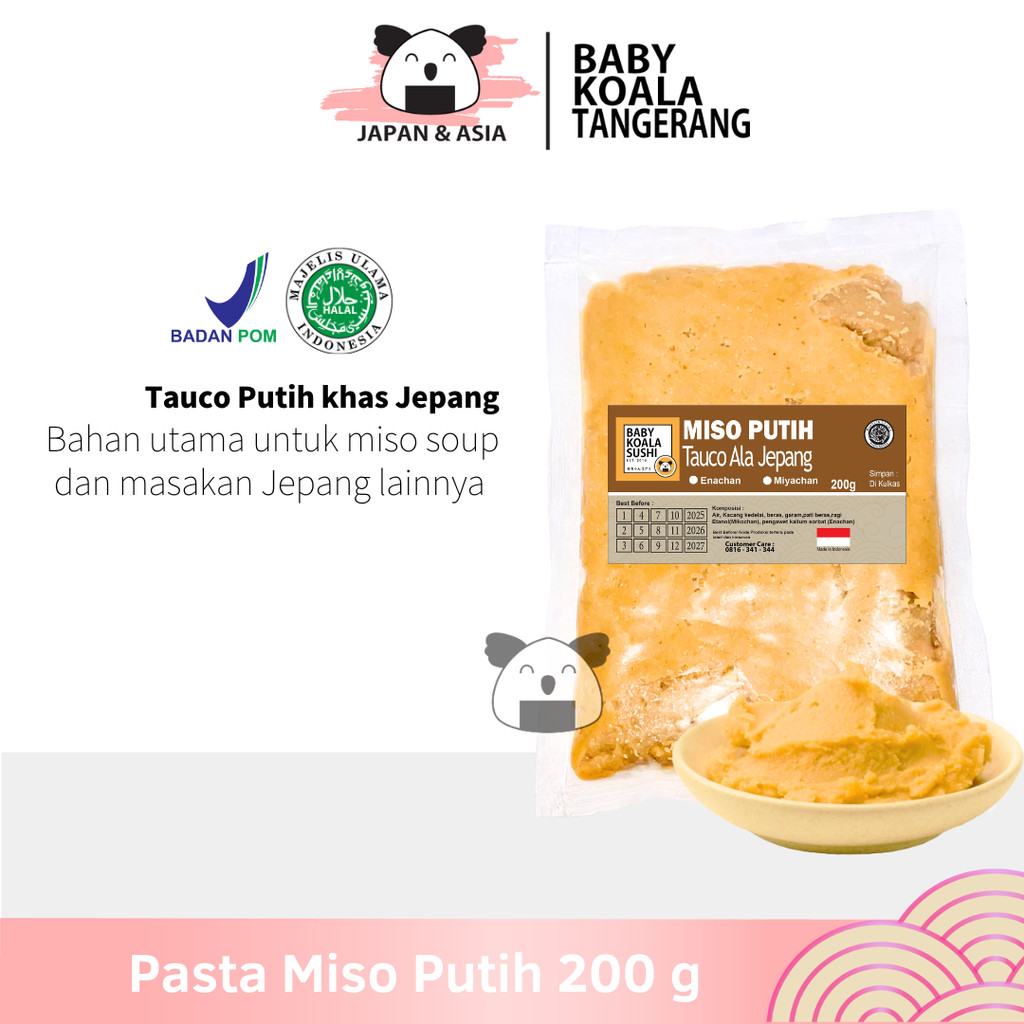 PUTIH Enachan White Miso Paste 200 g Halal Japanese Style Tauco for ...