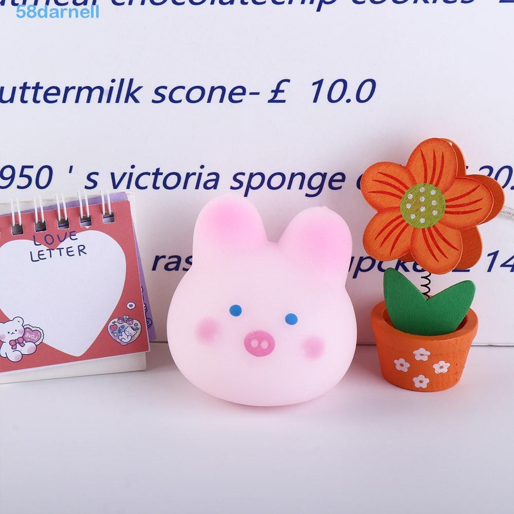 DARNELL Squeeze Pinch Toy, Mochi Rabbit Pink Pig Squeeze Toy, Release ...