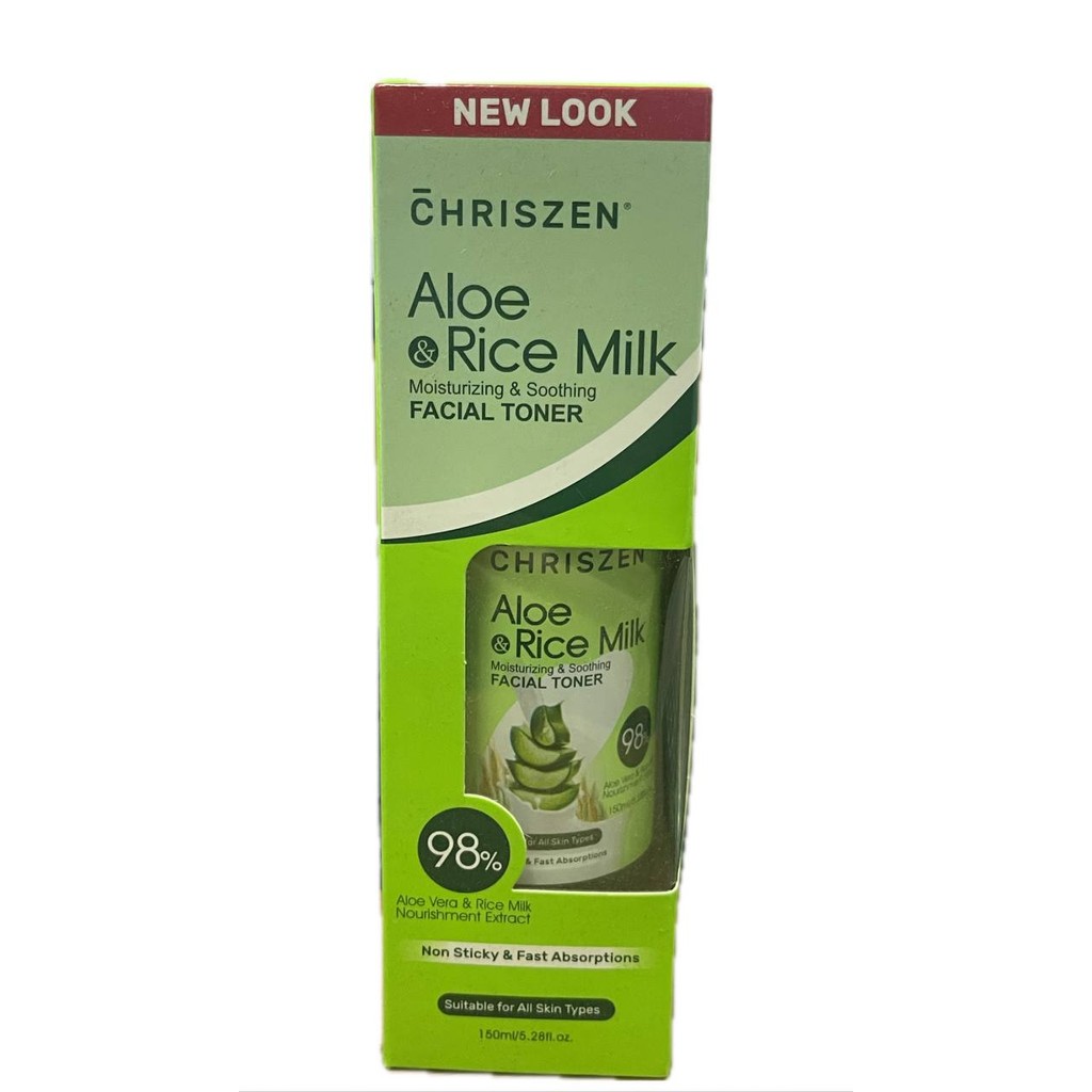 CHRISZEN ALOE&RICE MILK FACIAL TONER 150ML | Shopee Malaysia