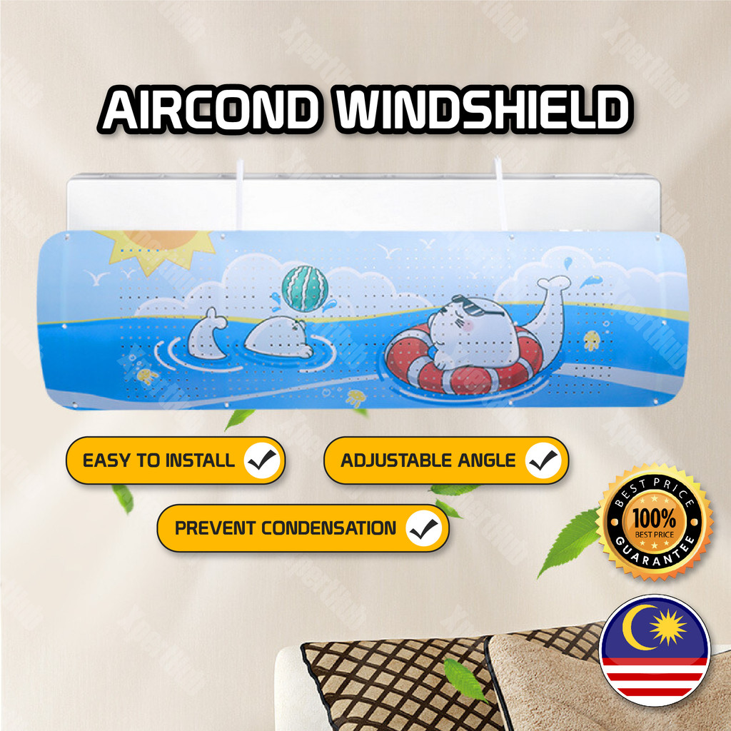 XpertHub Air conditioner Windshield Adjustable Air Cond Shield Aircond ...