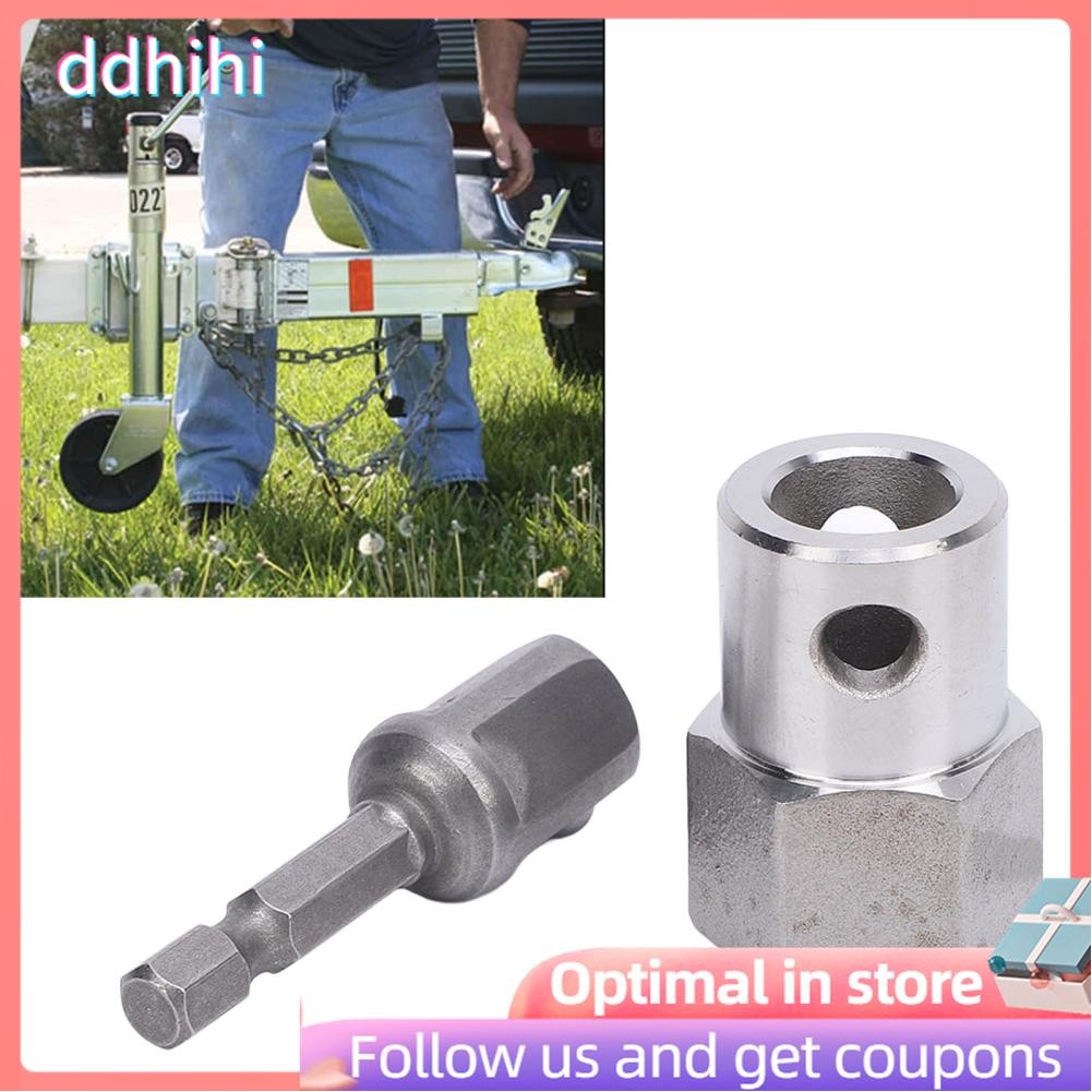 Ddhihi Trailer Jack Drill Adapter Metal Stainless Steel Cordless Kit ...