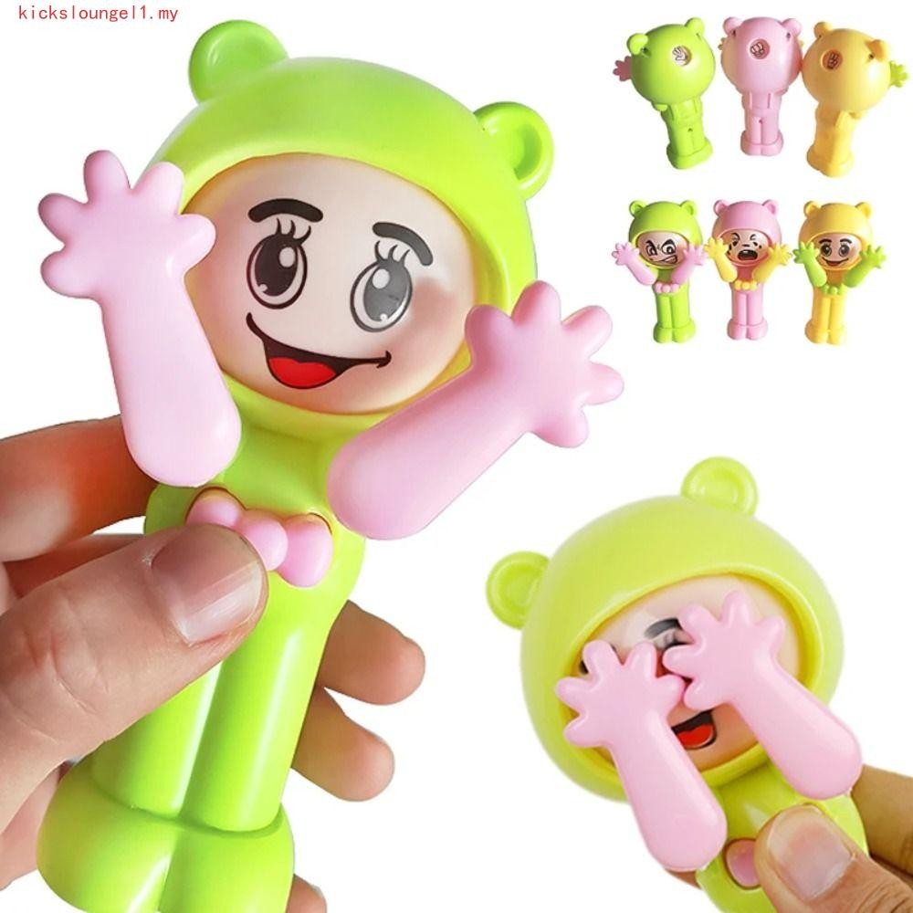 KICKSLOUNGEL 3pcs Face-changing Doll, Plastic Opera Face Fist Rock ...