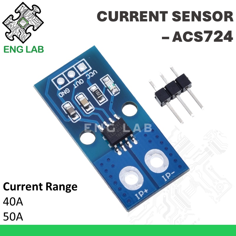 ENGLAB★ACS724 Current Monitor Sensor Module 40A/50A Range Current Measurement/Detector | Shopee ...