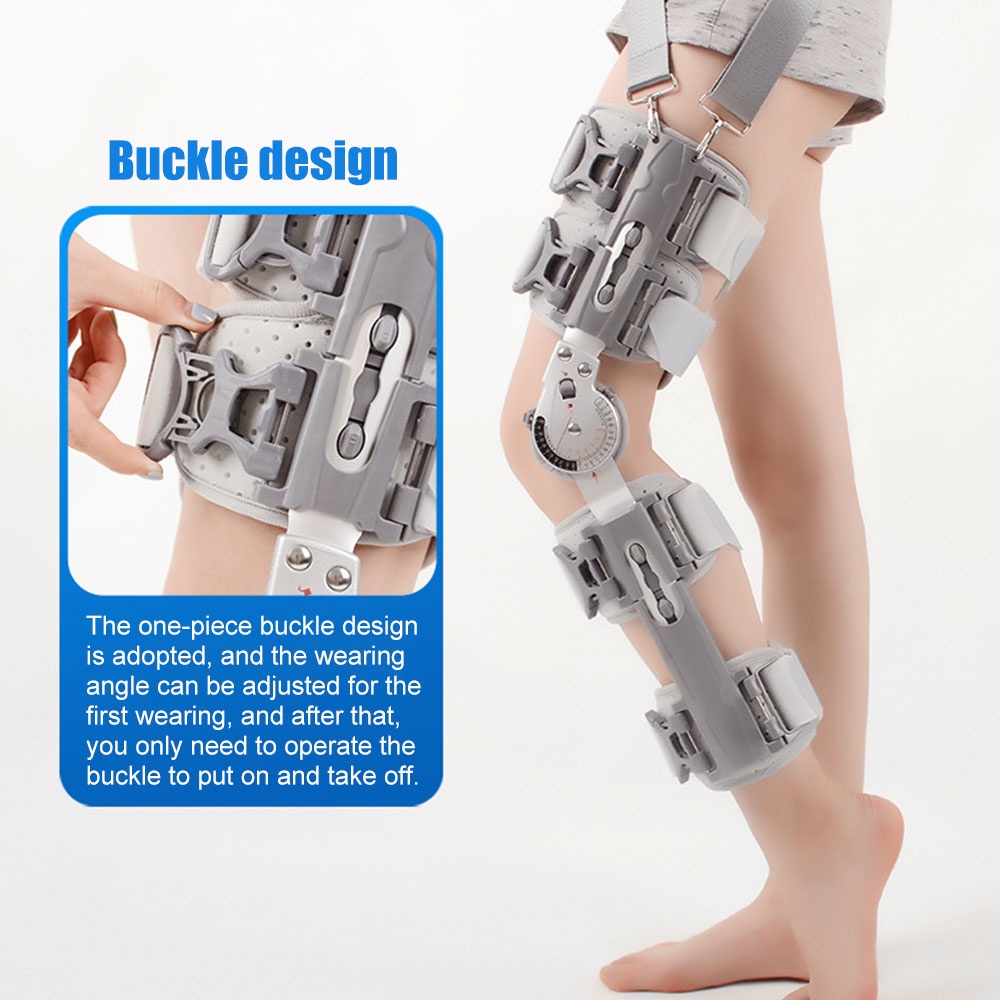 Adjustable Leg Brace Breathable Pain Relief Hemiplegia Knee Support/leg ...