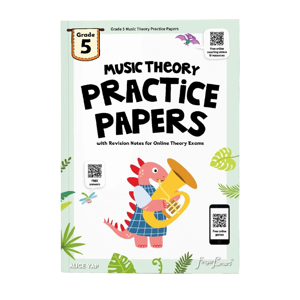 Fingerßmart Music Theory Practice Papers with Revision Notes for Online ...