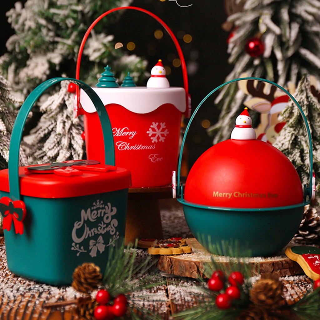 Christmas Eve Apples Box Cake Candy Pouch Wrap Paper Box Xmas Party ...