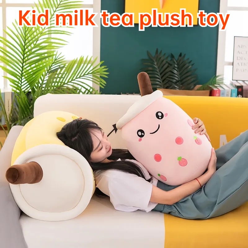 Bubble Milk Tea Plush Toy Pillow Bubble Milk Tea Cup Plush Pearl Plush ...