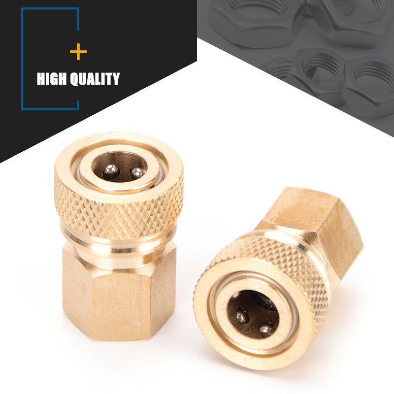 2pcs/set 1/8NPT Quick Disconnect M10x1 Thread Copper 1/8BSPP 8mm Air ...