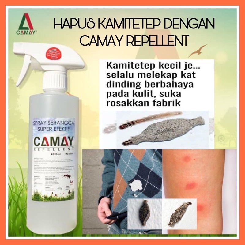 💥CAMAY REPELLENT HAPUS ULAT DINDING KAMITETEP GEGAT PEMAKAN FABRIK HAMA ...
