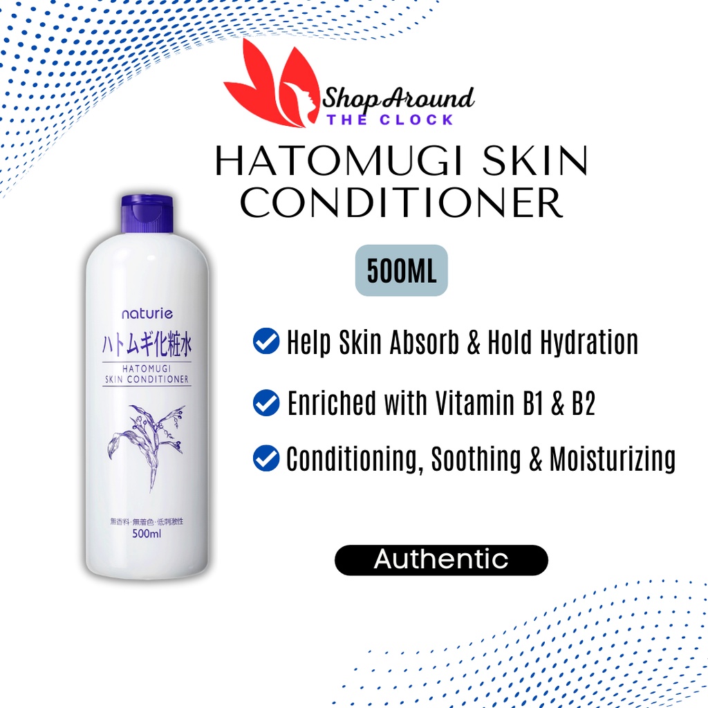 Naturie Hatomugi Skin Conditioner Lotion Toner Face Skin Care (500ml ...