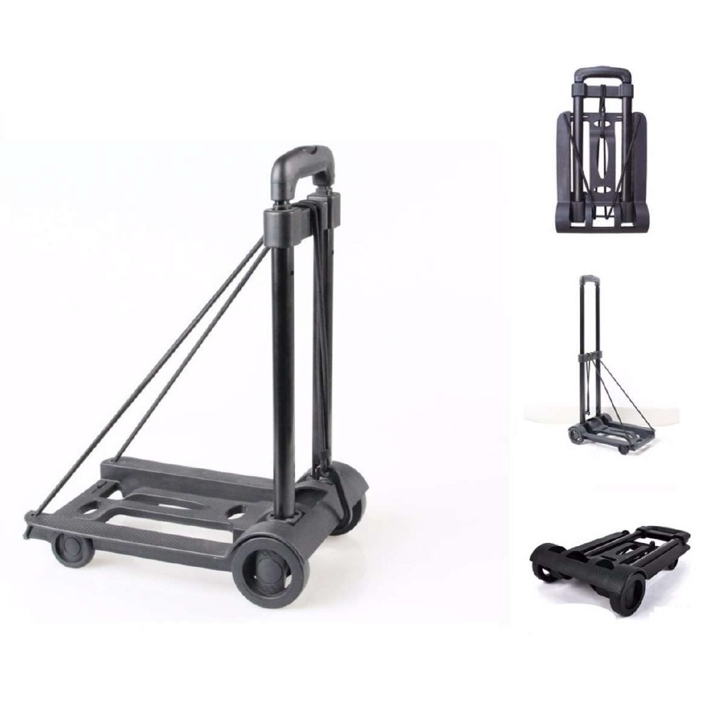 Ecomall Lightweight Portable Luggage Cart Travel Trolley Luggage ...