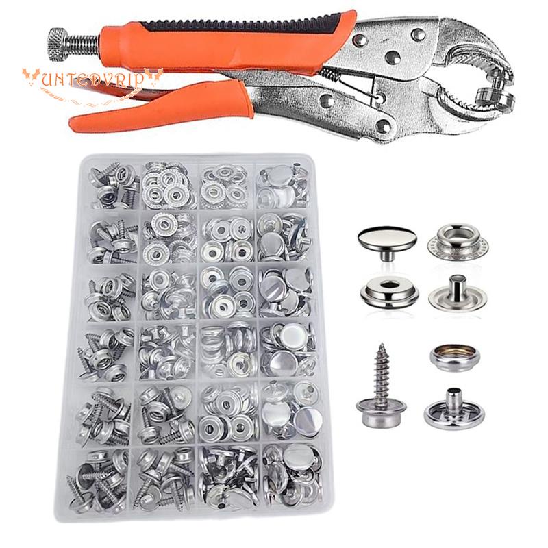 Snap Fastener Kit Adjustable Pliers with Snap Button Set with Snap ...