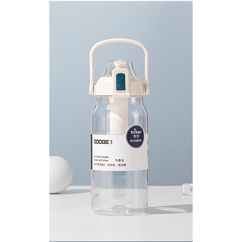 Dodge 1000ml (Clear) /1500ml (Frost) Tritan BPA Free Plastic Water ...