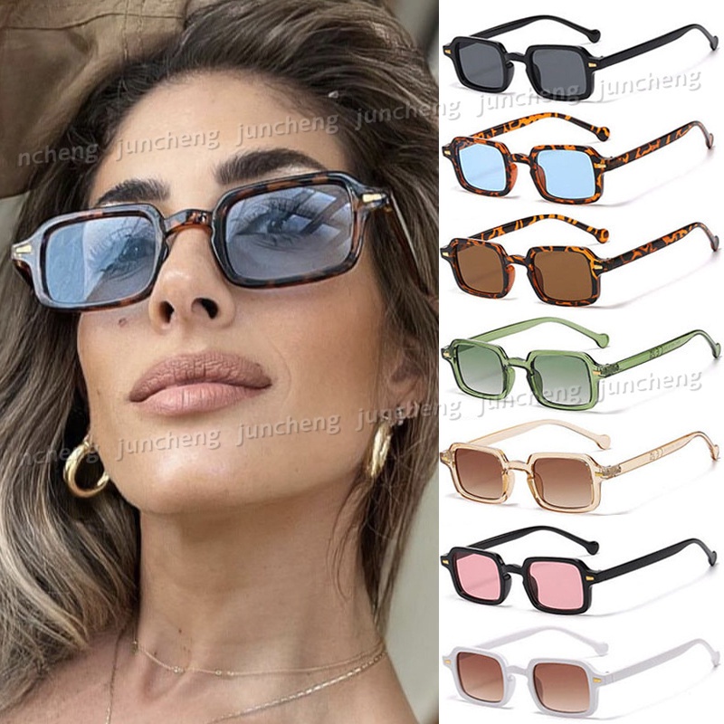 European And American Retro Rectangular Sunglasses For Women Men Trendy