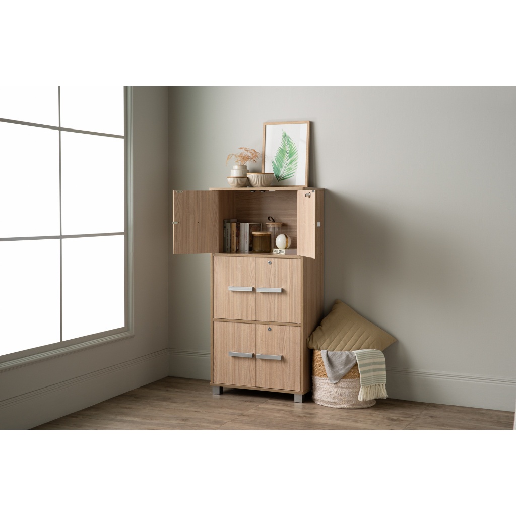 NAOMI Ebonnese 6 Door File Cabinet Locker Cabinet Office Cabinet ...