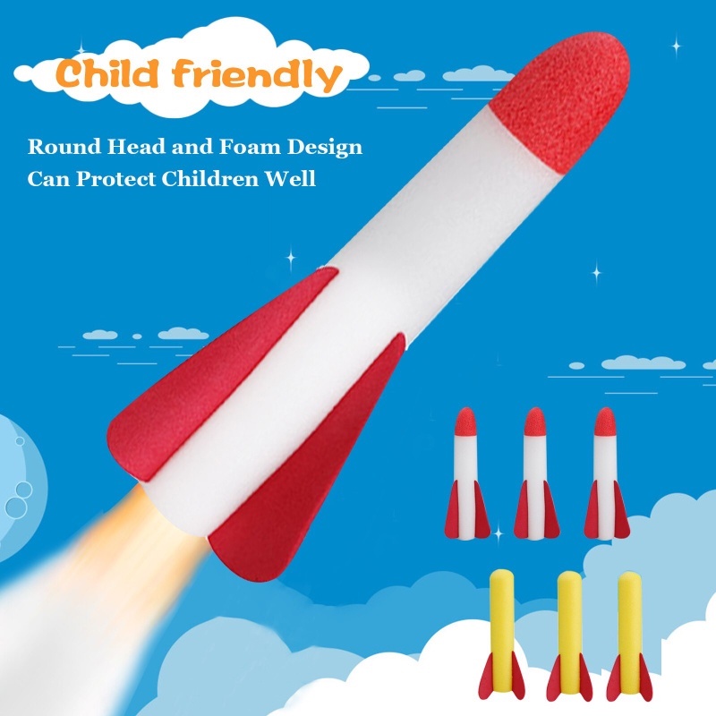 LED Skyrocket Flying Blaster Rocket Launcher Children Flash Rocket ...