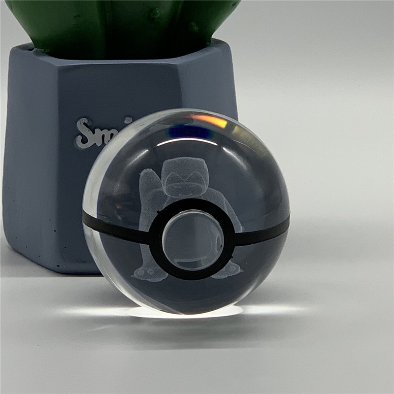 LED Light 3D Pokemon Crystal Ball Night Lamp Toy Mewtwo Pikachu ...
