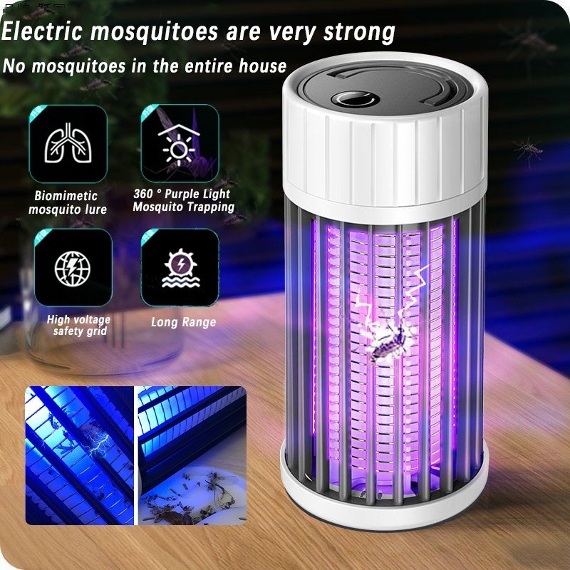 Electric Mosquito Killer Lamp with Night Light Portable Rechargeable ...