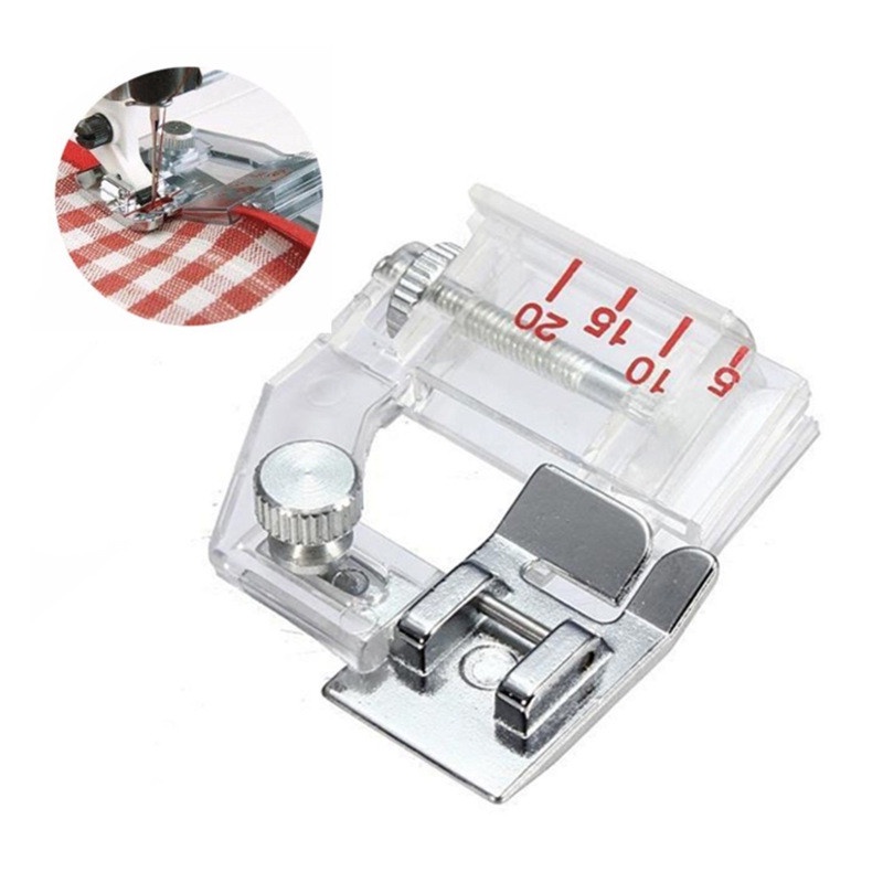 New Adjustable Bias Tape Binding Foot Snap on Presser Foot 6290 for ...
