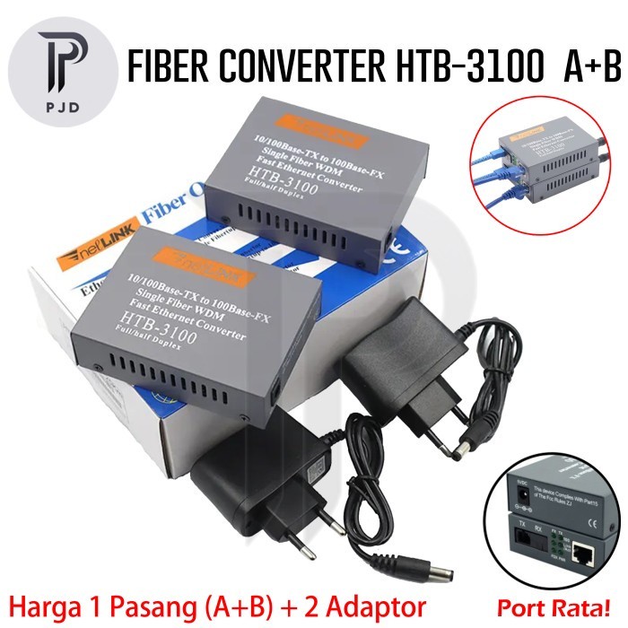 Netlink HTB-3100 Fiber Optic Media Converter Fiber Optic HTB3100 ...