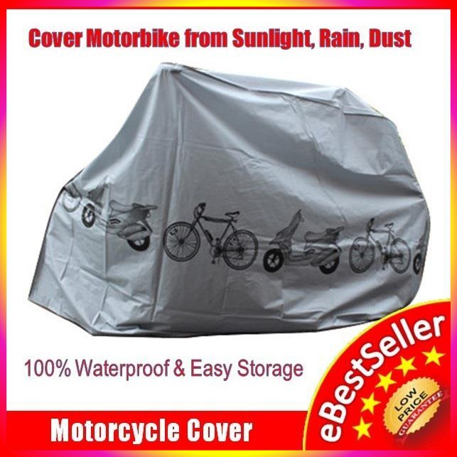 Motorcycle Motor Bicycle 100% Waterproof Rain Dust Sunlight Cover ...