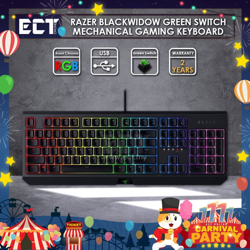 Razer BlackWidow Green Switch Mechanical Gaming keyboard | Shopee Malaysia
