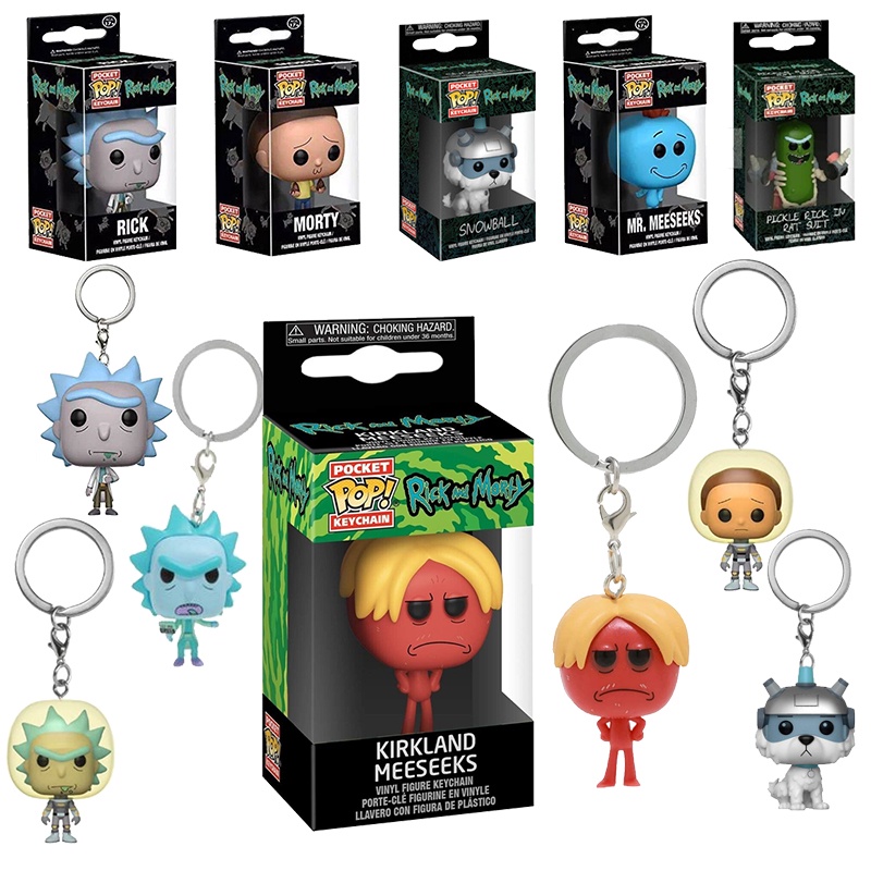 Funko Pocket Pop Keychain Rick and Morty Snowball Pickle Rick Space ...