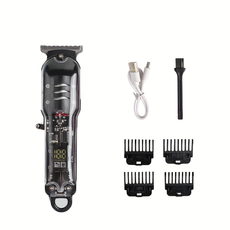 Transparent Trimmer Hair Clipper Rechargeable Small Silent Electric ...