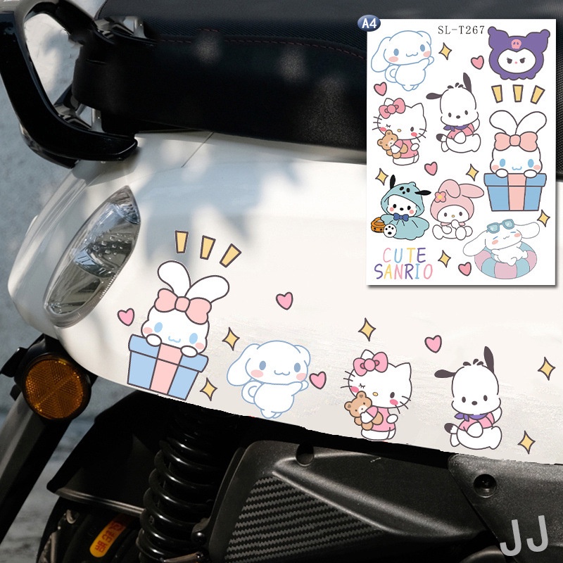 【1Set!!!】A4 Size Lovely Cartoon Car Stickers Waterproof Stickers ...