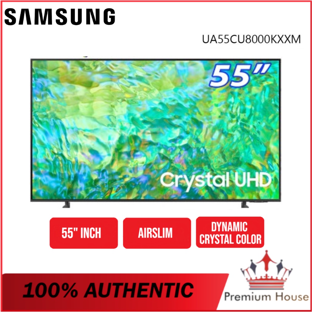 Samsung 55" Crystal UHD 4K CU8000 | UA55CU8000KXXM With Dymanic Crystal ...