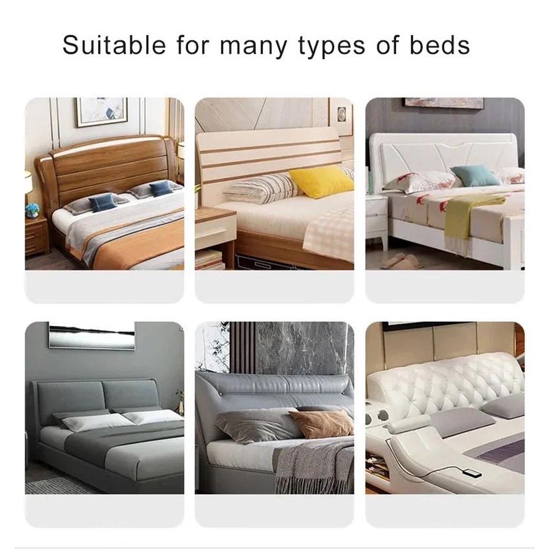 Soft Bed Headboard Cover Thicken Warm Bed Head Cover Elastic Back Anti ...