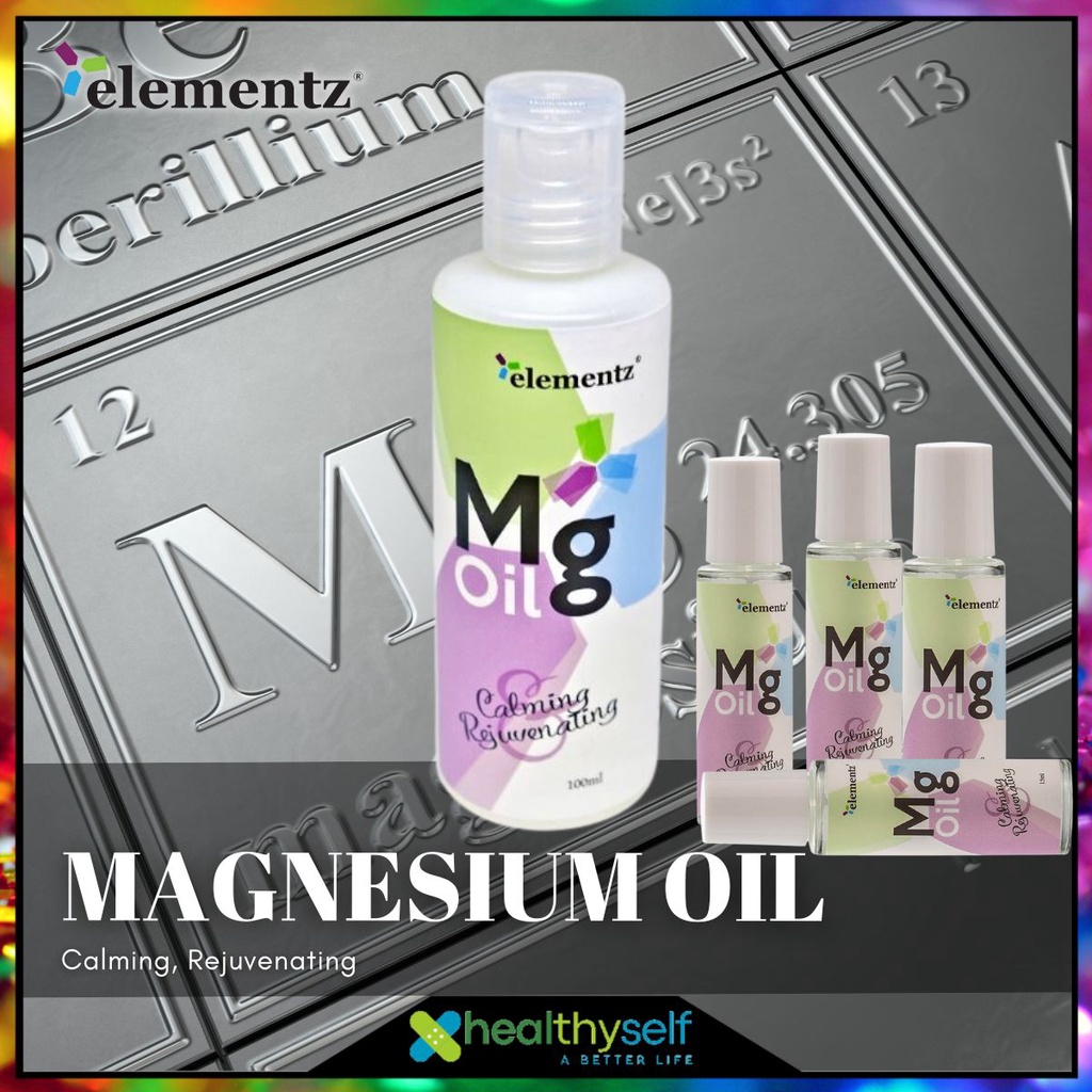 ELEMENTZ MAGNESIUM OIL Roll On 15ml | Mg Oil Mineral for heart nerves ...