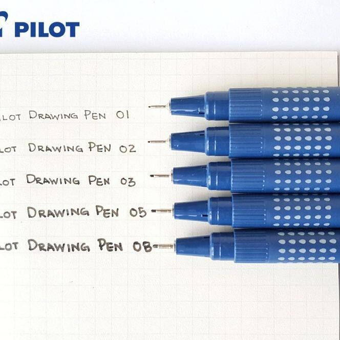 Pilot Drawing Pen 01 02 03 05 08 Black | Shopee Malaysia