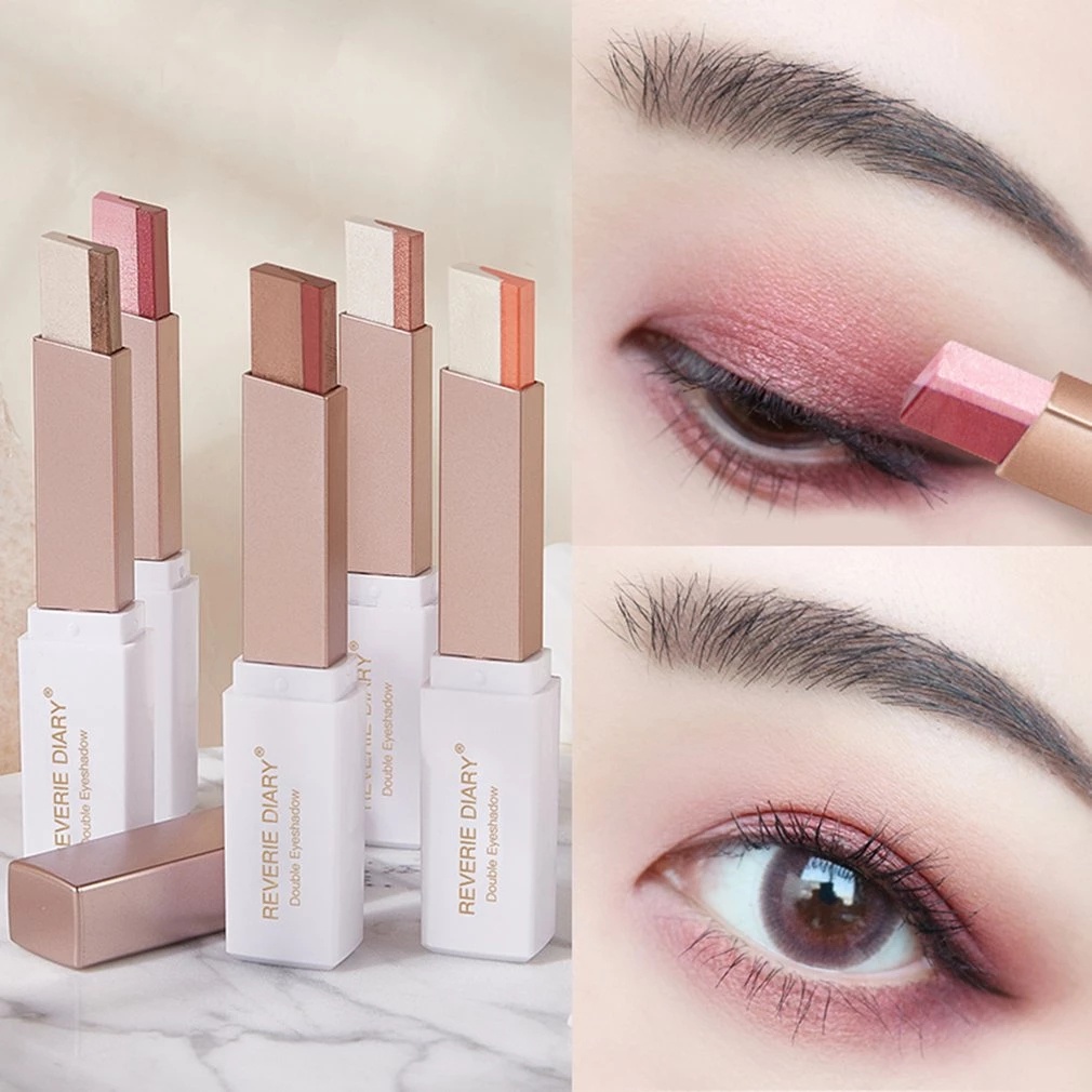 New Two-tone Gradient Eyeshadow Pencil Eye Cosmetics/ Waterproof and ...