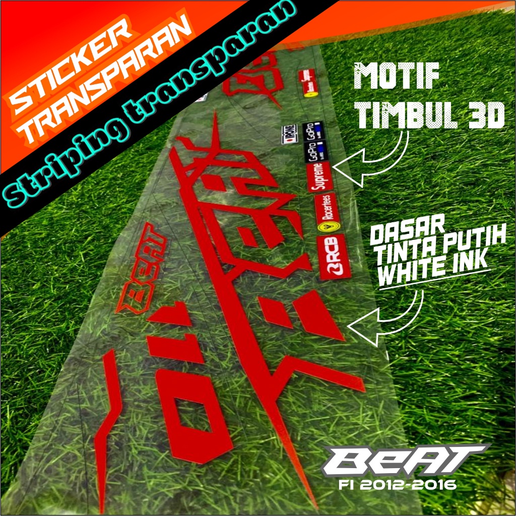Mass Striping Beat fi Transparent 2012 2013 2014 2015 2016 UV Sticker ...