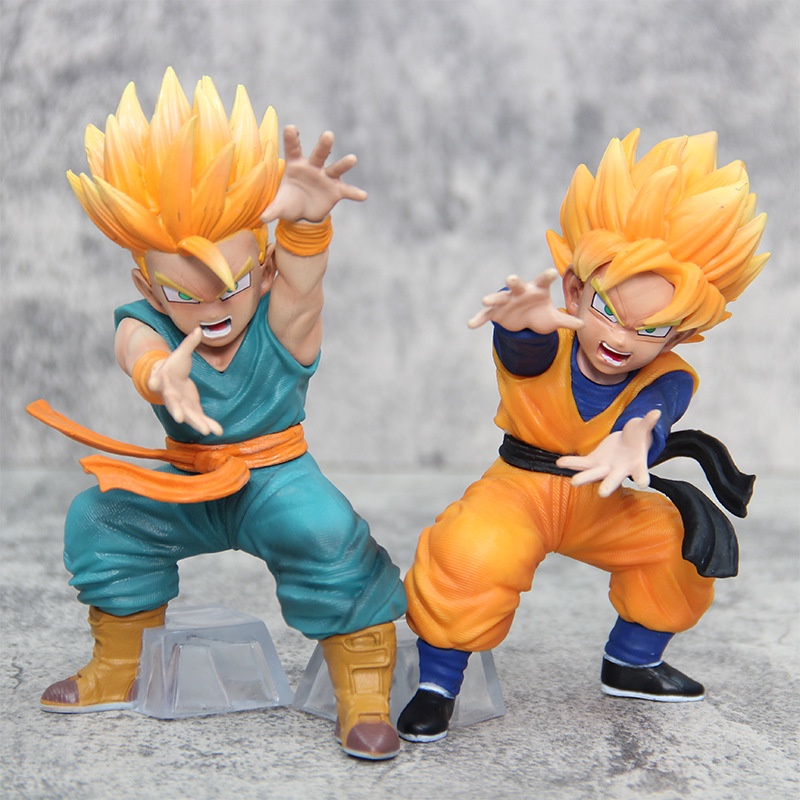 Dragon Ball Figure Hair-Made Bo Son Goten Trunks Turtle Qigong Fit ...