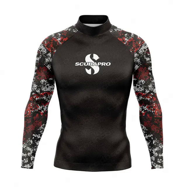 SCUBAPRO Men's Long Sleeve Rash Guard Swim Shirt Uv Sun Protetion ...