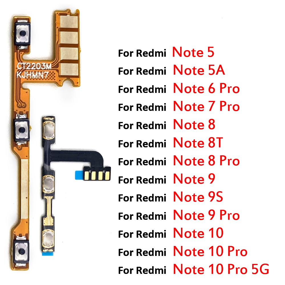 Power On Off Volume Side Button Key Flex Cable Replacement Parts For ...