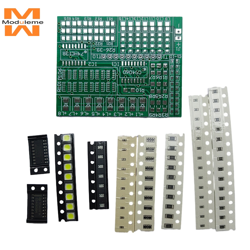 SMD SMT Soldering Practice Kit CD4060 74HC138 Led DIY Welding Skills ...