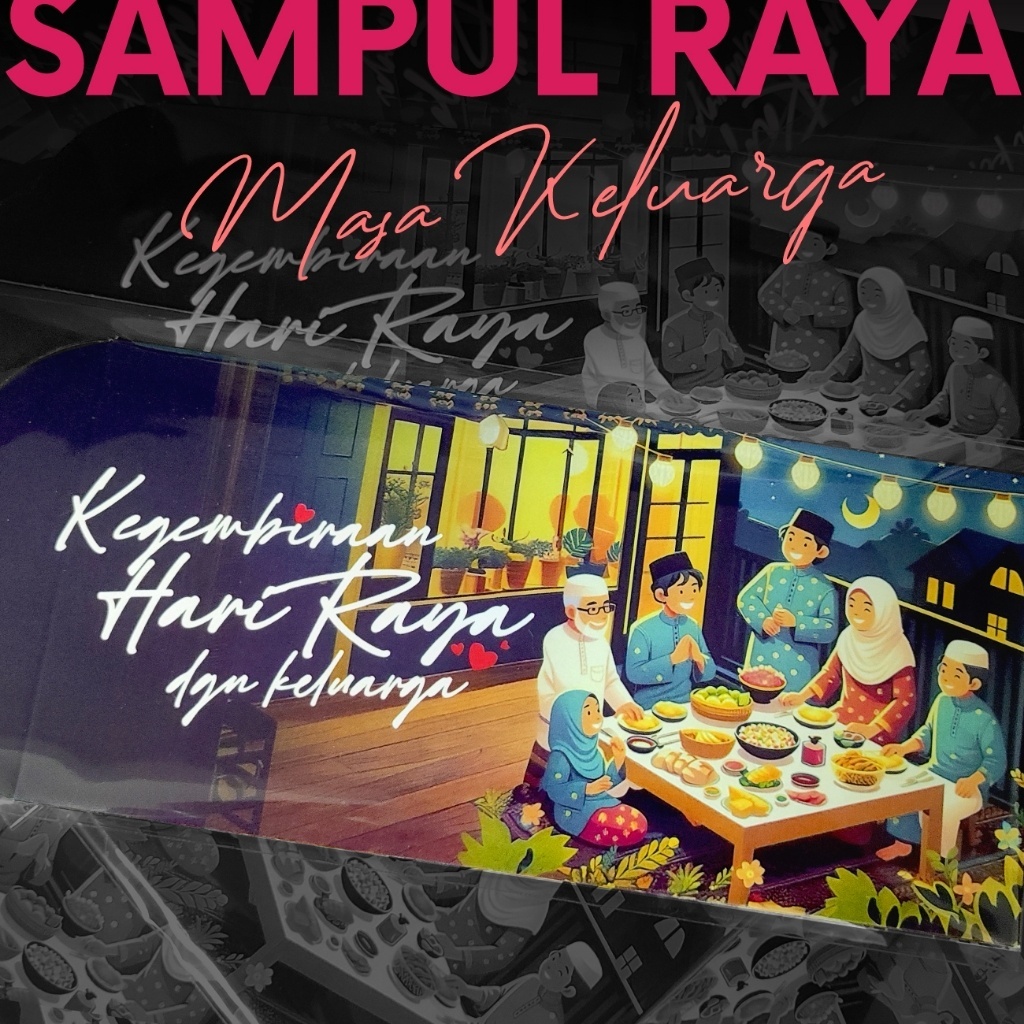 Sampul Raya Design 2024 Masa Keluarga / Sampul Hijau / Green Envelope ...