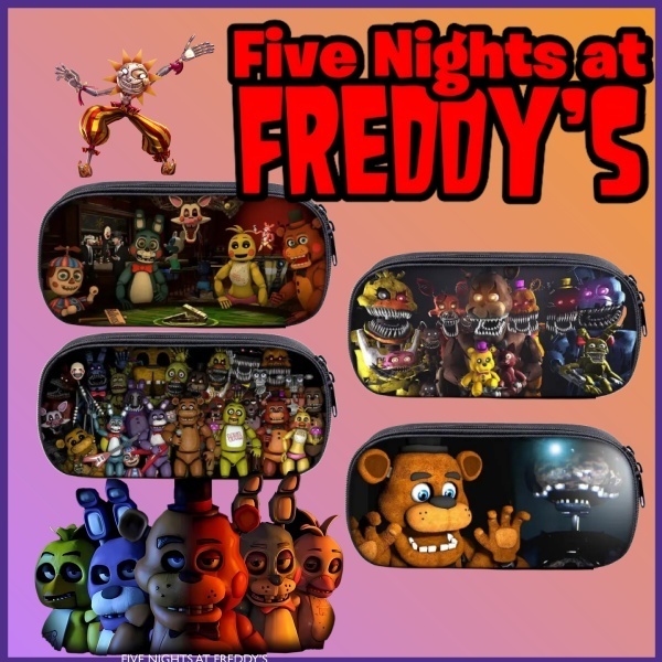 FNAF Pencil Series School at Freddie's Five Nights Pen bag with zipper ...