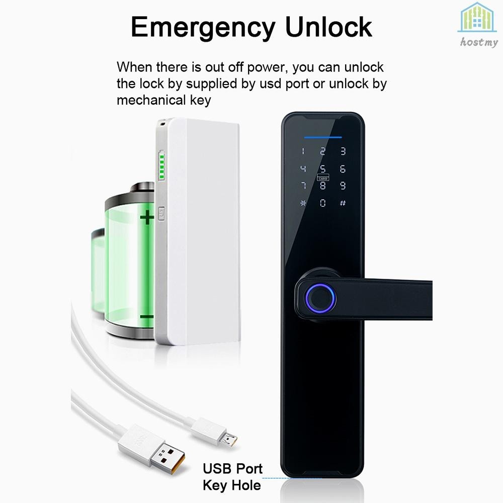 Compatible Handle keypads Keypad with Fingerprint Smart Tuya Titigo ...