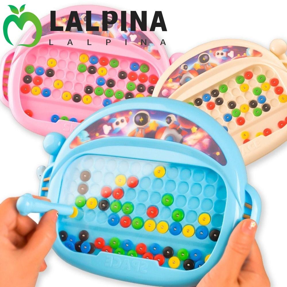 LALPINA Beads Drawing Toy, With Pen Writing Board Magnetic Doodle Board ...