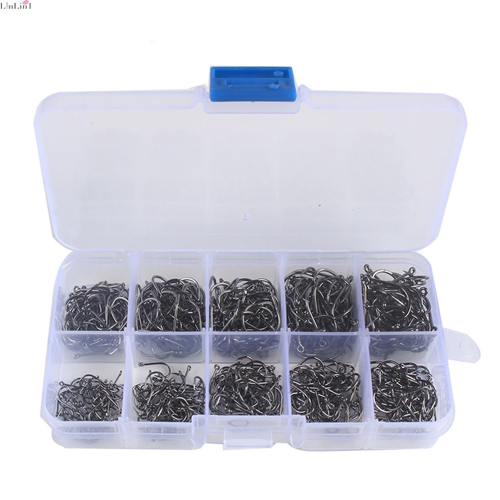 High Carbon Steel Fish Hook Barbed Fish Hook | Shopee Malaysia